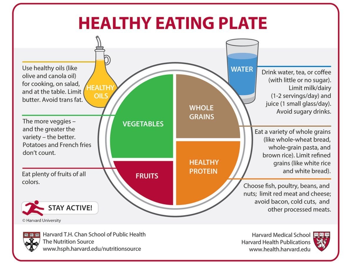 Healthy Eating Plate vs. USDA's MyPlate • The Nutrition Source